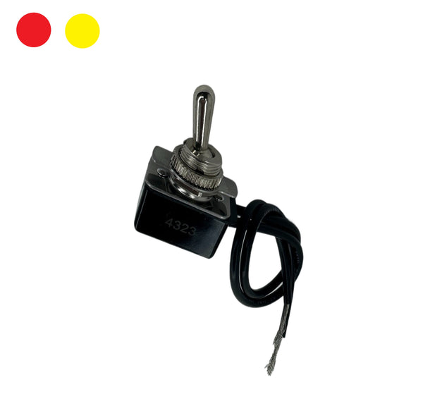 On-Off SPST Medium Duty Toggle Switch 10A@12V DC with Wire Leads ...